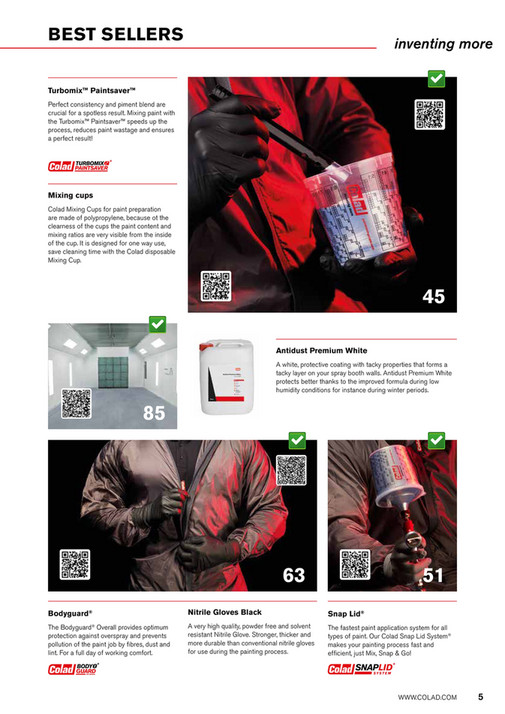 Colad Catalogue | English | Innovative non-paint disposables and ...
