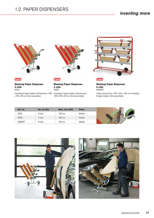 Colad Catalogue | English | Innovative non-paint disposables and ...