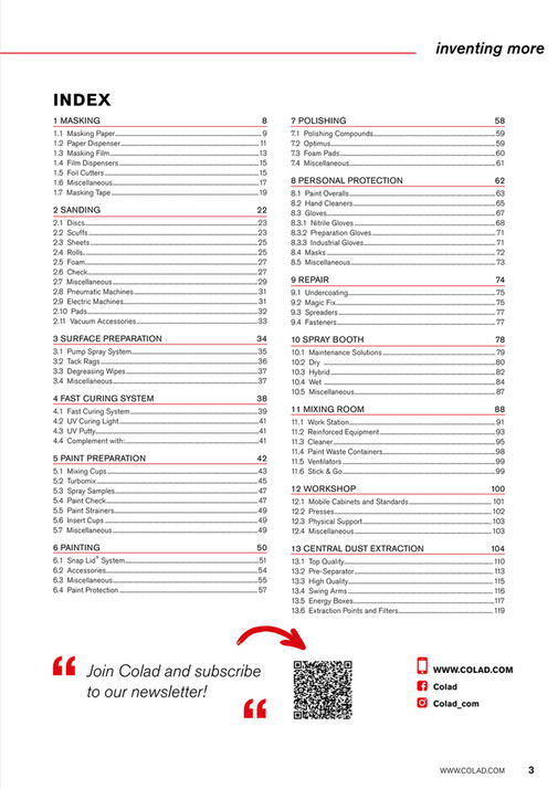 Colad Catalogue | English | Innovative non-paint disposables and ...