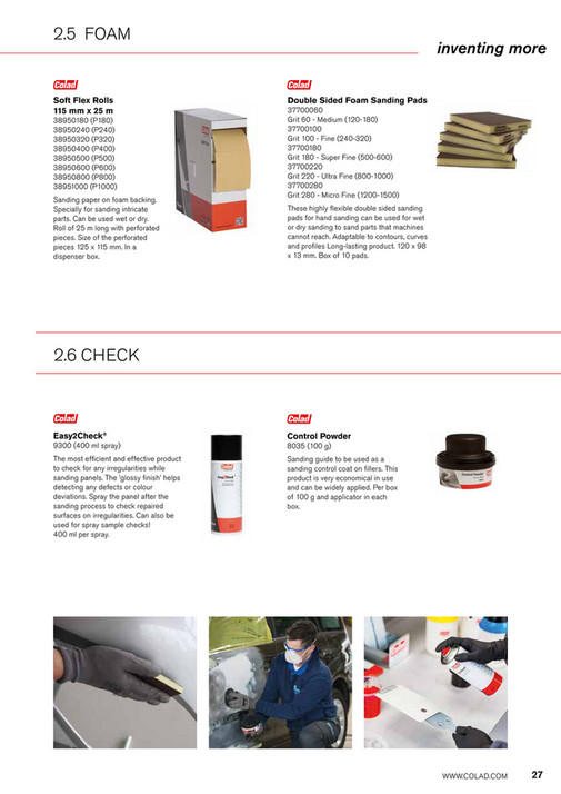 Colad Catalogue | English | Innovative non-paint disposables and ...