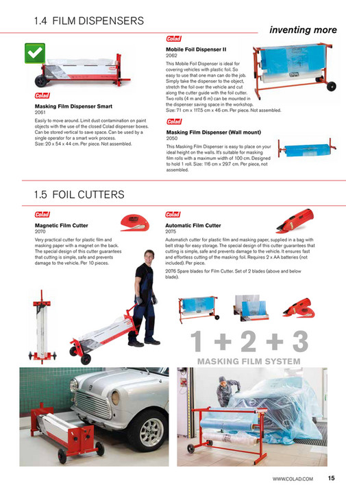 Colad Catalogue | English | Innovative non-paint disposables and ...
